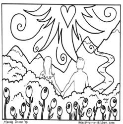 sixth day of creation coloring page