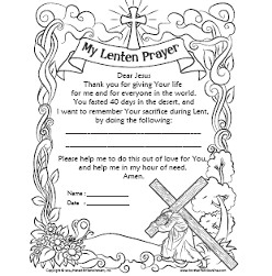 Lent Activity Sheet - CatholicBrain.com