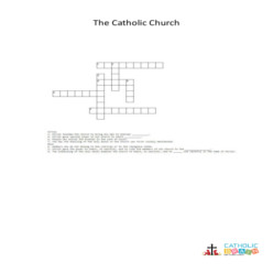 The Catholic Church - Cross Word - CatholicBrain.com