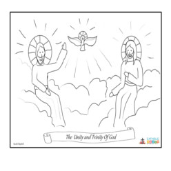 holy trinity coloring pages free