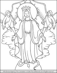 queenship of mary coloring