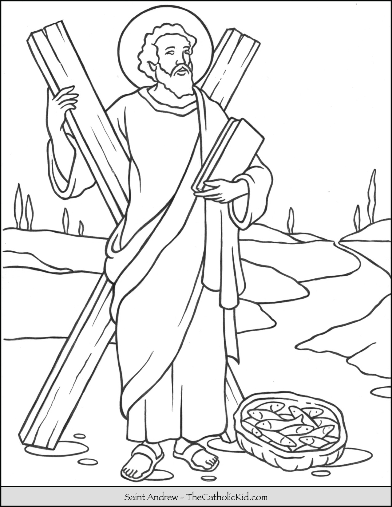 Saint Andrew - CatholicBrain.com