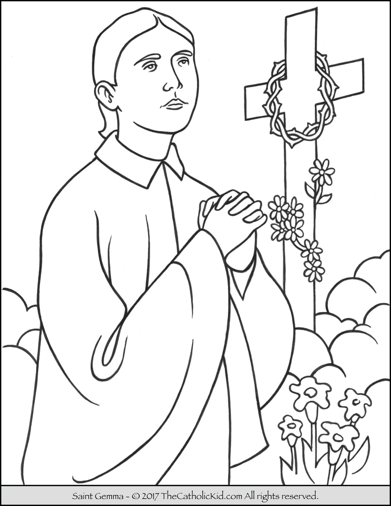 Saint Gemma - CatholicBrain.com