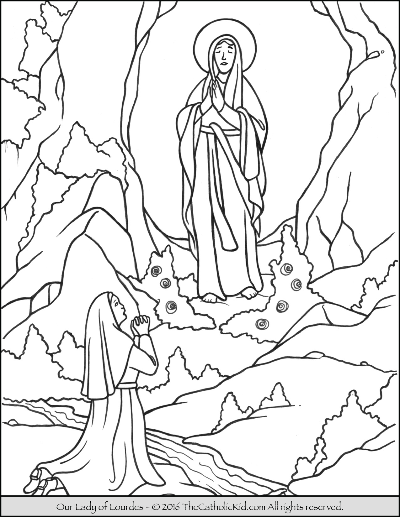 Our Lady of Lourdes - CatholicBrain.com