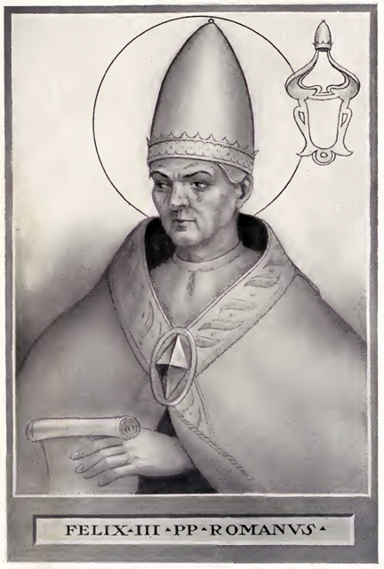 Pope Saint Felix III, Feast Day March 1 - CatholicBrain.com