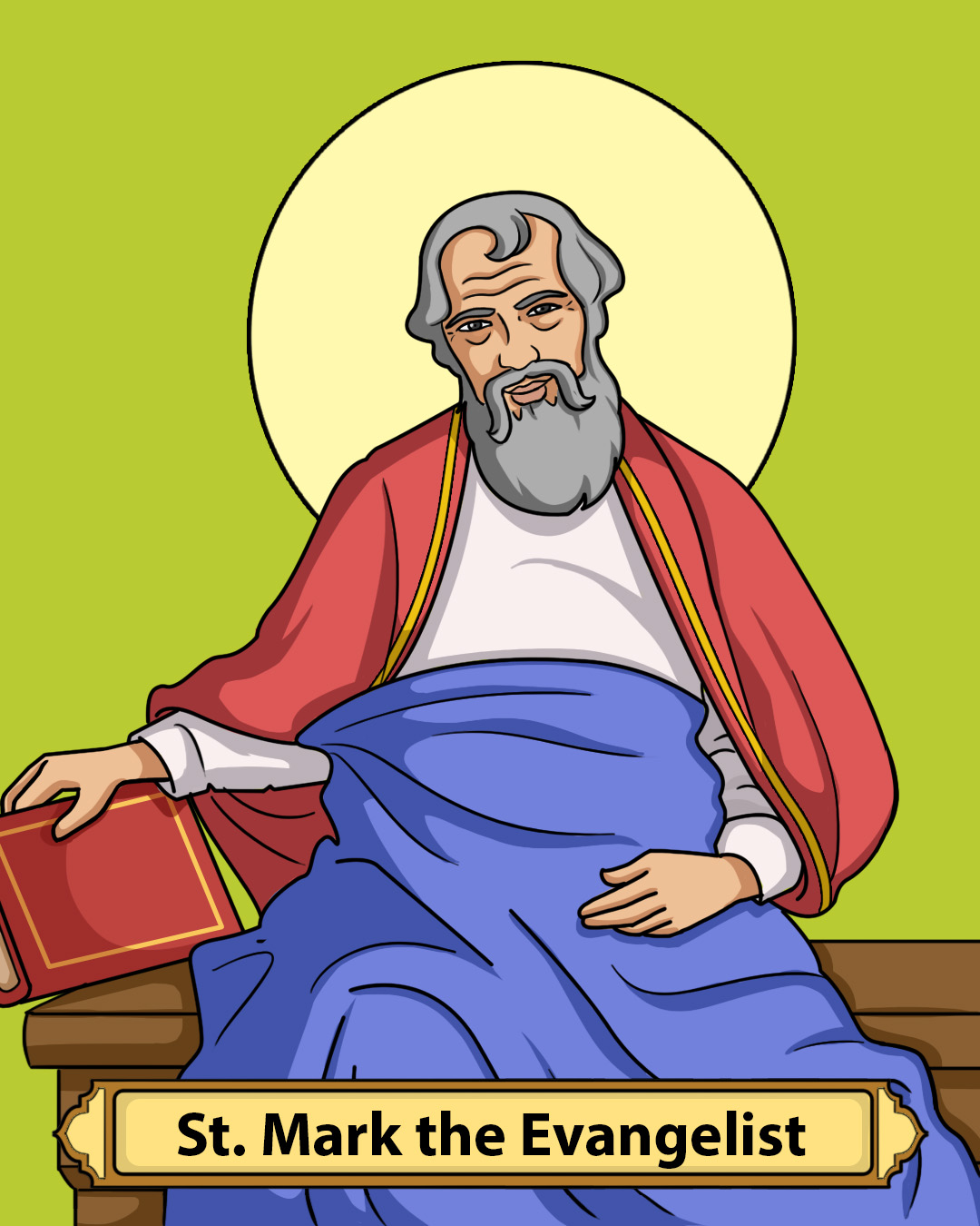 Saint Mark the Evangelist, Feast Day April 25 - CatholicBrain.com