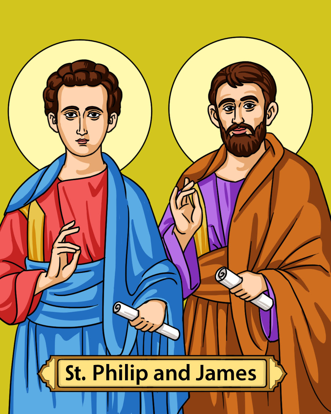 Saints Philip and James, Feast Day May 3 - CatholicBrain.com