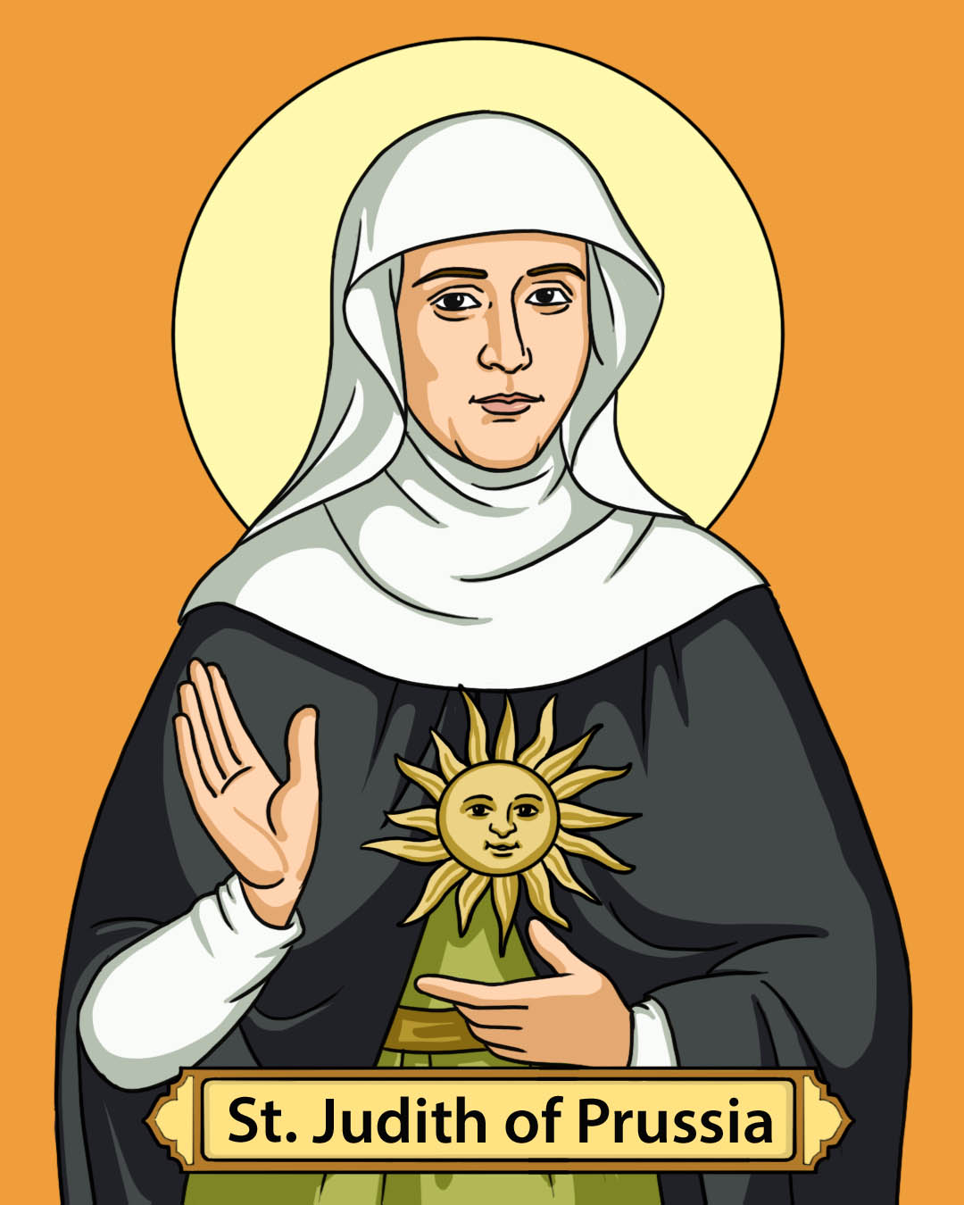 Saint Judith of Prussia, Feast Day May 5 - CatholicBrain.com