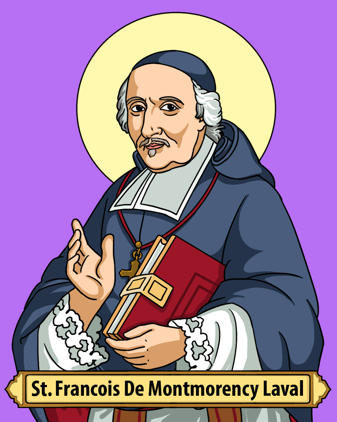 Saint Francois De Montmorency Laval, Feast Day May 6 - CatholicBrain.com