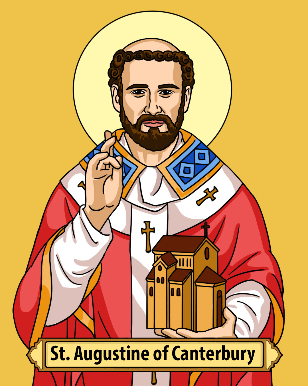 Saint Augustine of Canterbury, Feast Day May 27 - CatholicBrain.com