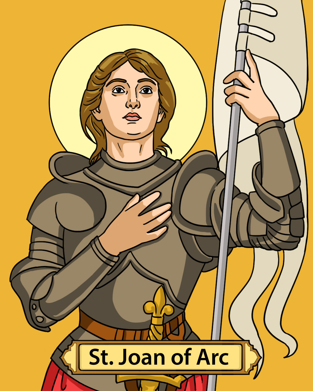 Saint Joan of Arc, Feast Day May 30 - CatholicBrain.com