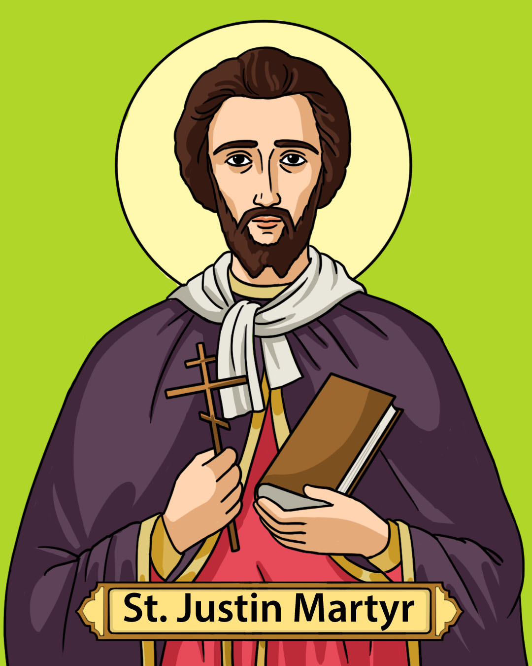 Saint Justin Martyr, Feast Day June 1 - CatholicBrain.com