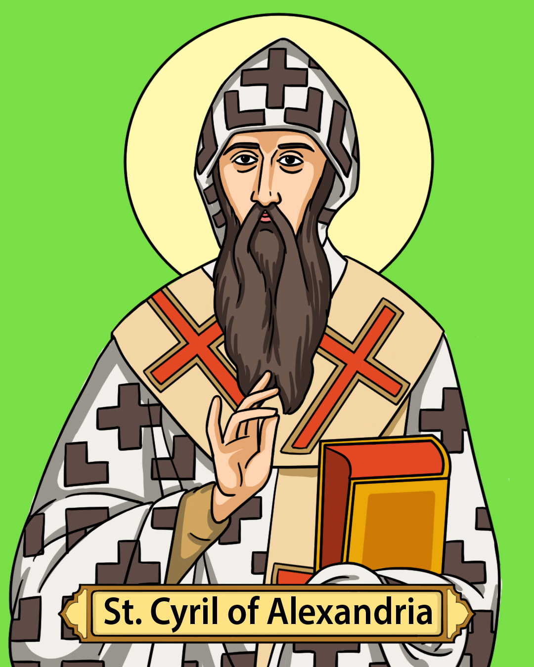 Saint Cyril of Alexandria, Feast Day June 27 - CatholicBrain.com