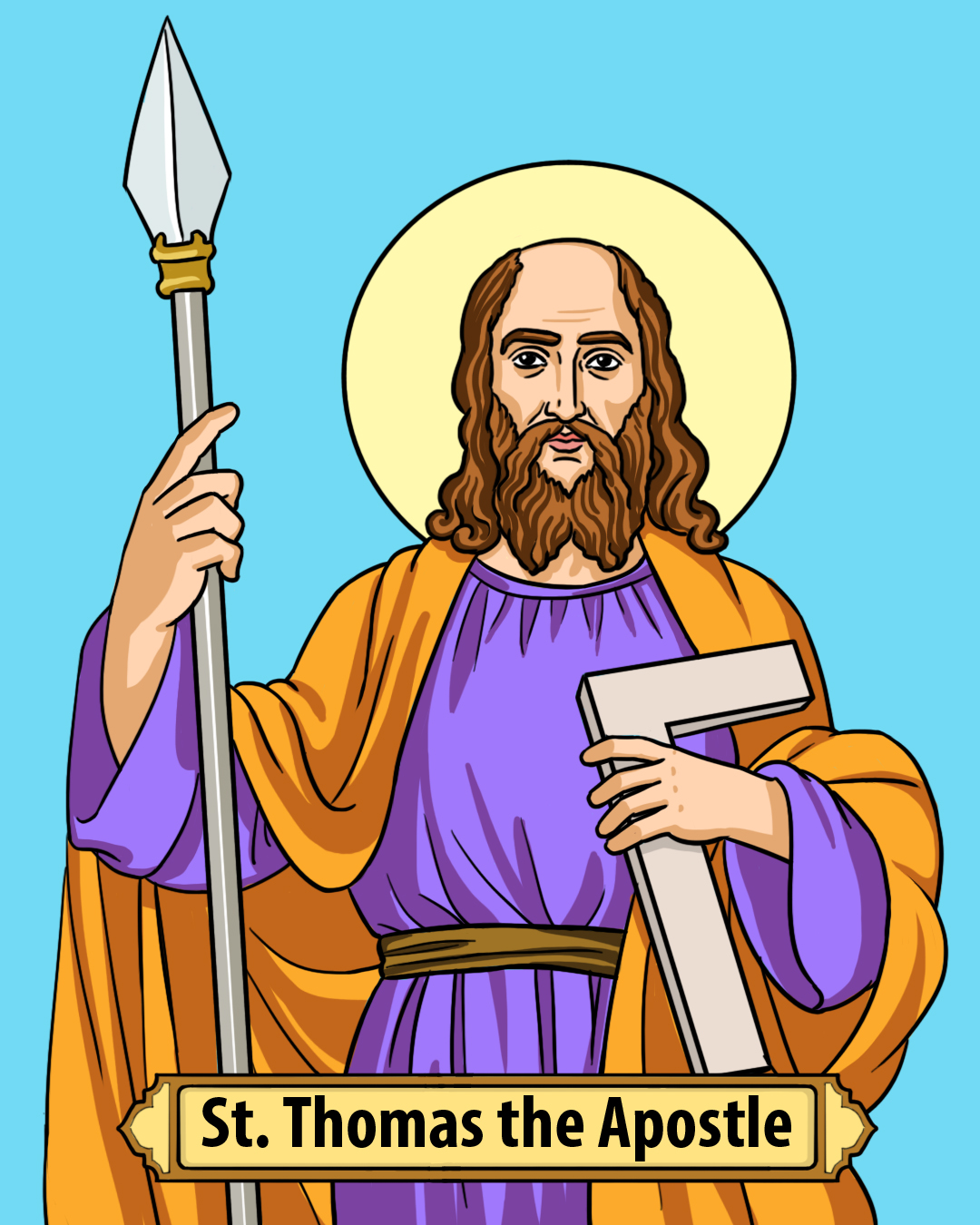Saint Thomas the Apostle, Feast Day July 3 - CatholicBrain.com