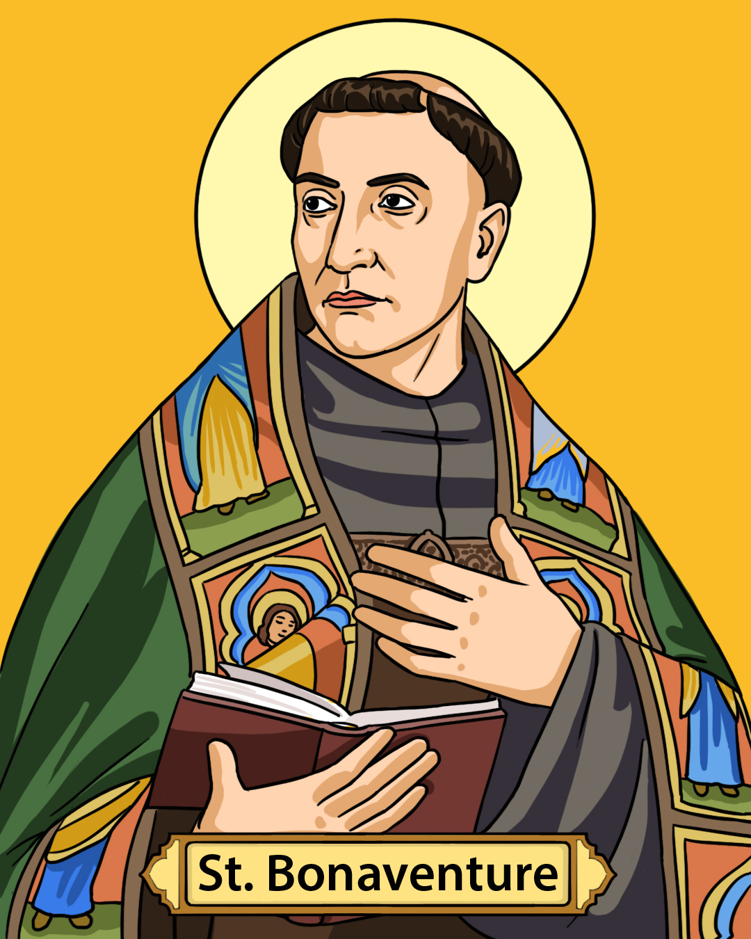 Saint Bonaventure, Feast Day July 15 - CatholicBrain.com