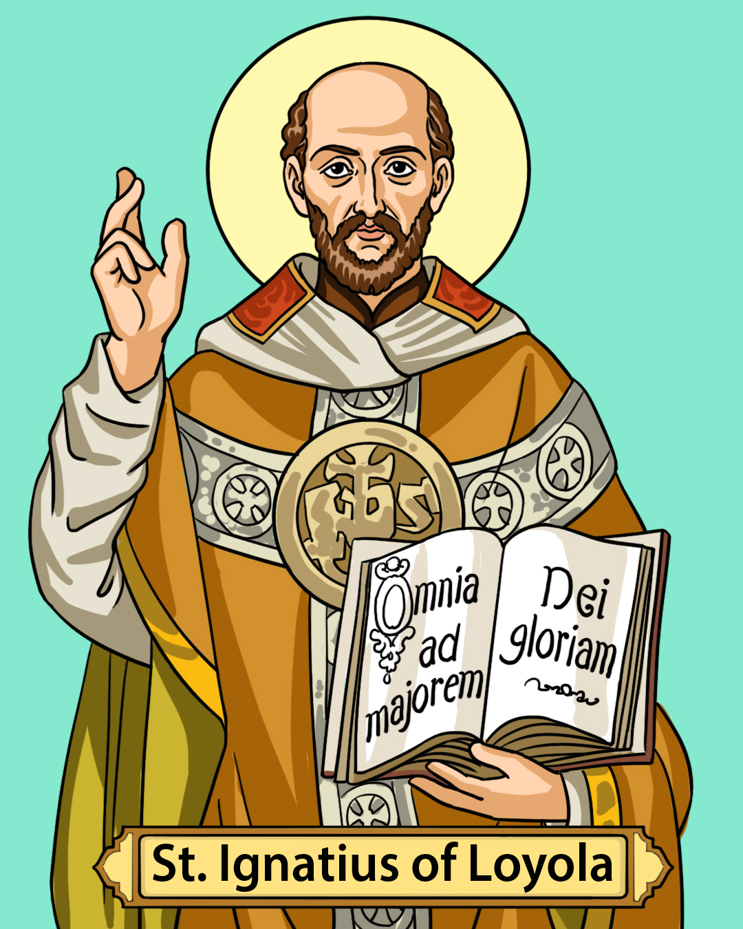 Saint Ignatius of Loyola, Feast Day July 31 - CatholicBrain.com