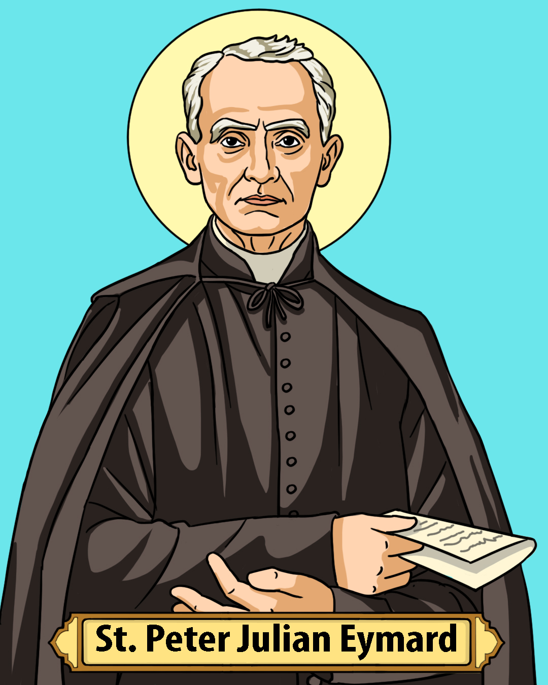 Saint Peter Julian Eymard, Feast Day August 2 - CatholicBrain.com