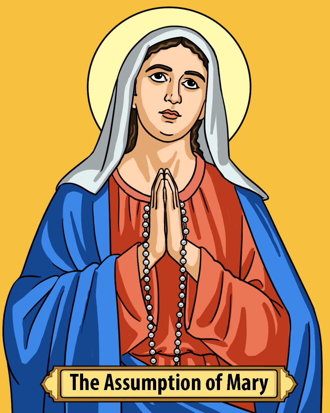 The Assumption of Mary, Feast Day August 15 - CatholicBrain.com