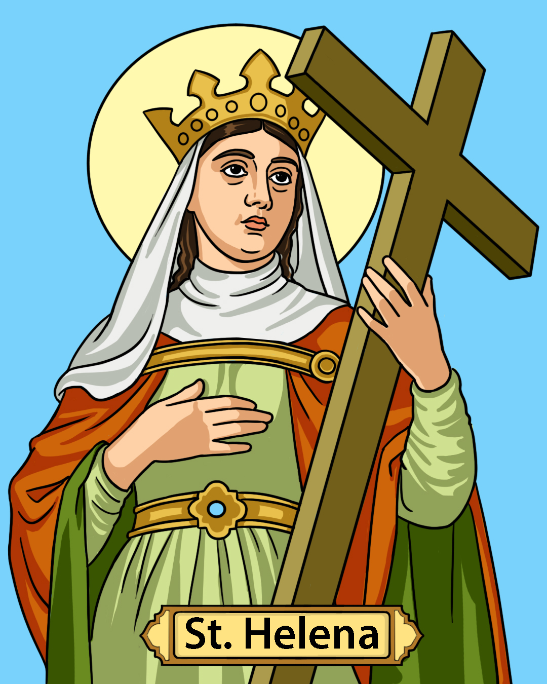 Saint Helena, Feast Day August 18 - CatholicBrain.com