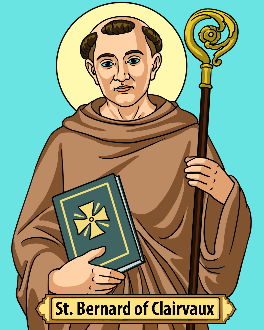 Saint Bernard of Clairvaux, Feast Day August 20 - CatholicBrain.com