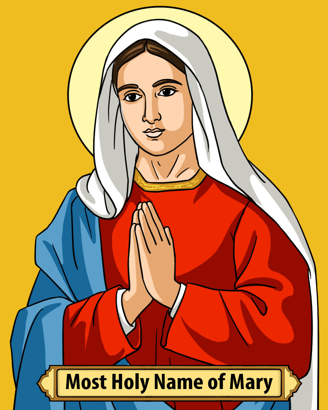Most Holy Name of Mary, Feast Day September 12 - CatholicBrain.com