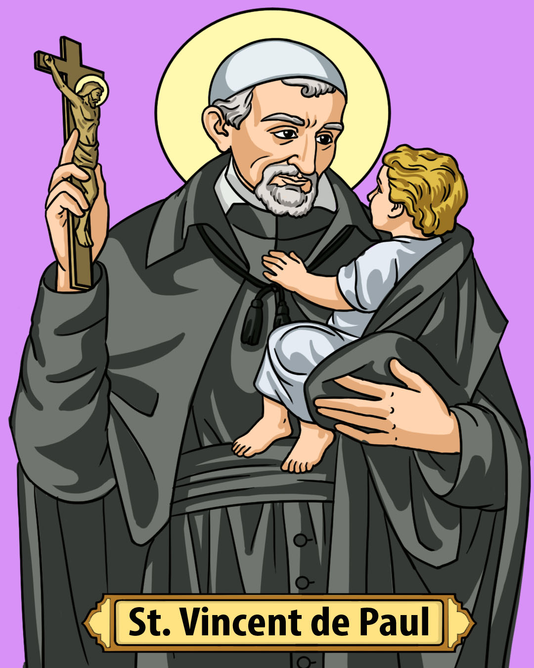 Saint Vincent de Paul, Feast Day September 27 - CatholicBrain.com