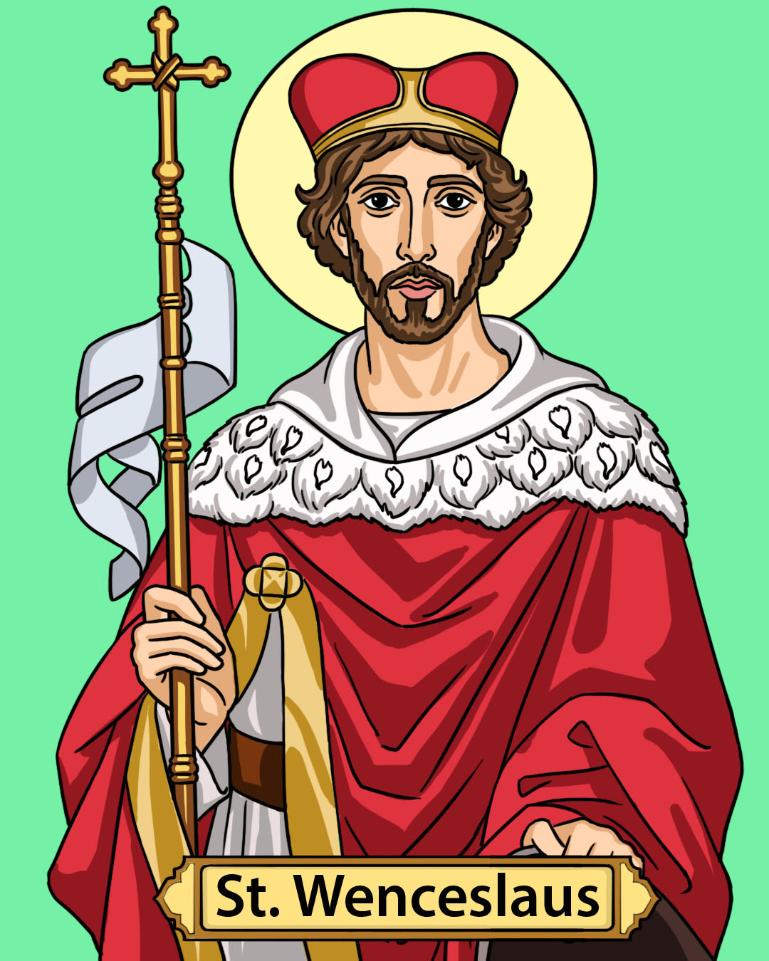 Saint Wenceslaus, Feast Day September 28 - CatholicBrain.com