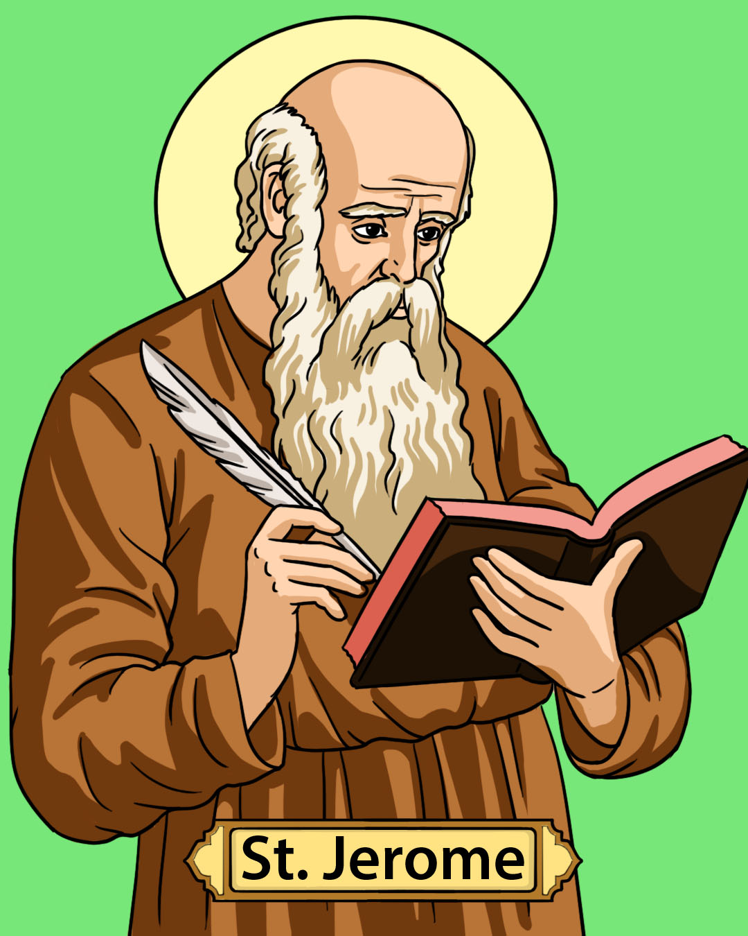 Saint Jerome, Feast Day September 30 - CatholicBrain.com