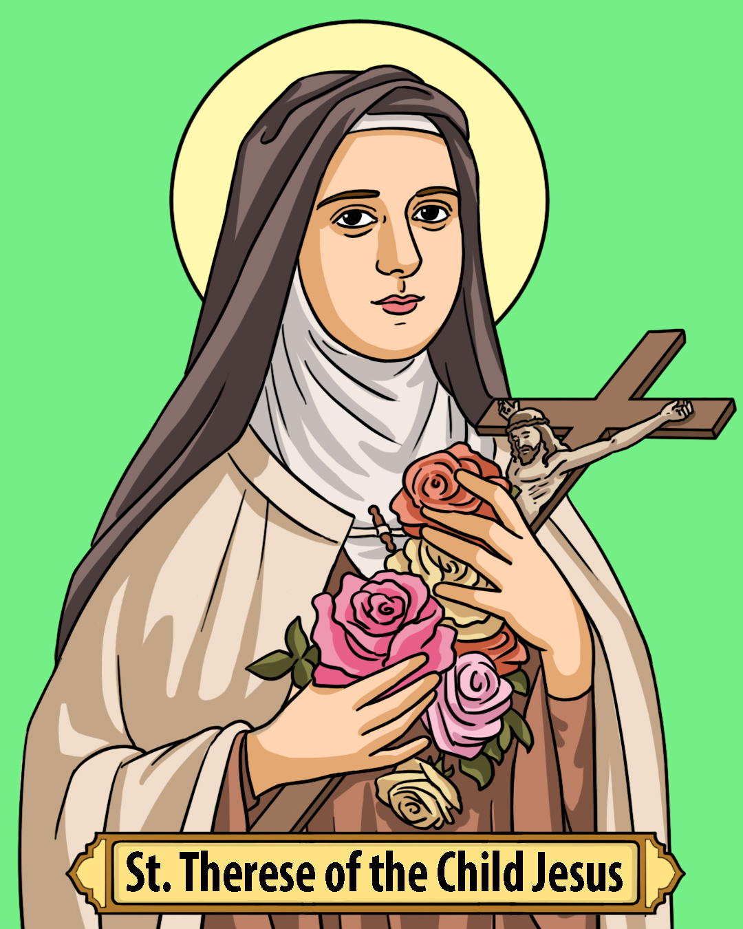 Saint Therese of the Child Jesus, Feast Day October 1 - CatholicBrain.com