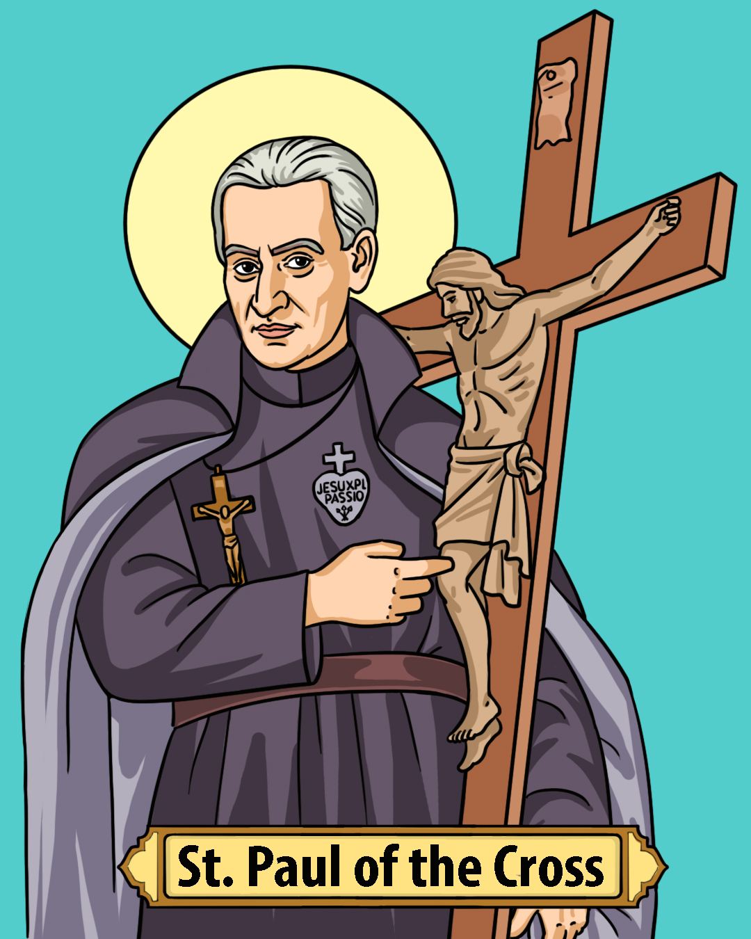 Saint Paul of the Cross, Feast Day October 20 - CatholicBrain.com