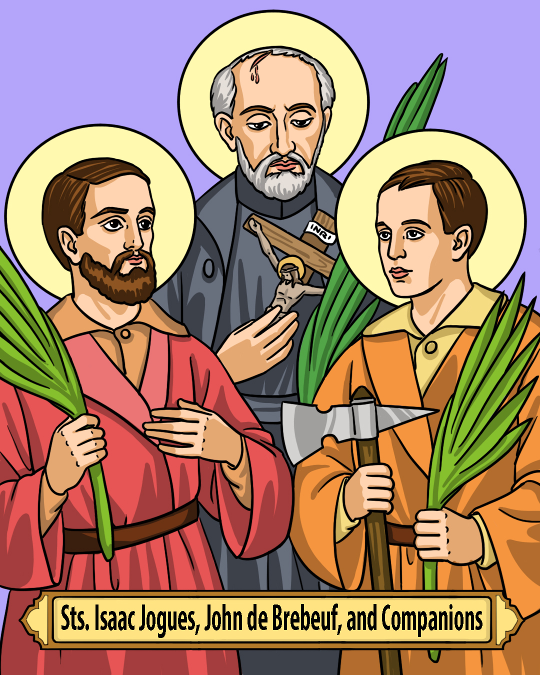 Saints Isaac Jogues, John de Brebeuf, and Companions, Feast Day October ...
