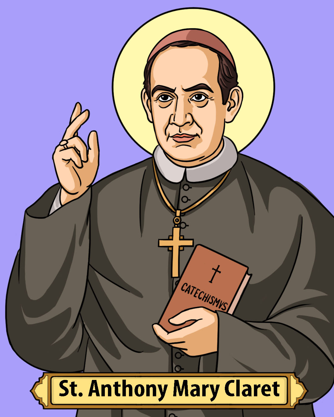 Saint Anthony Mary Claret, Feast Day October 24 - CatholicBrain.com