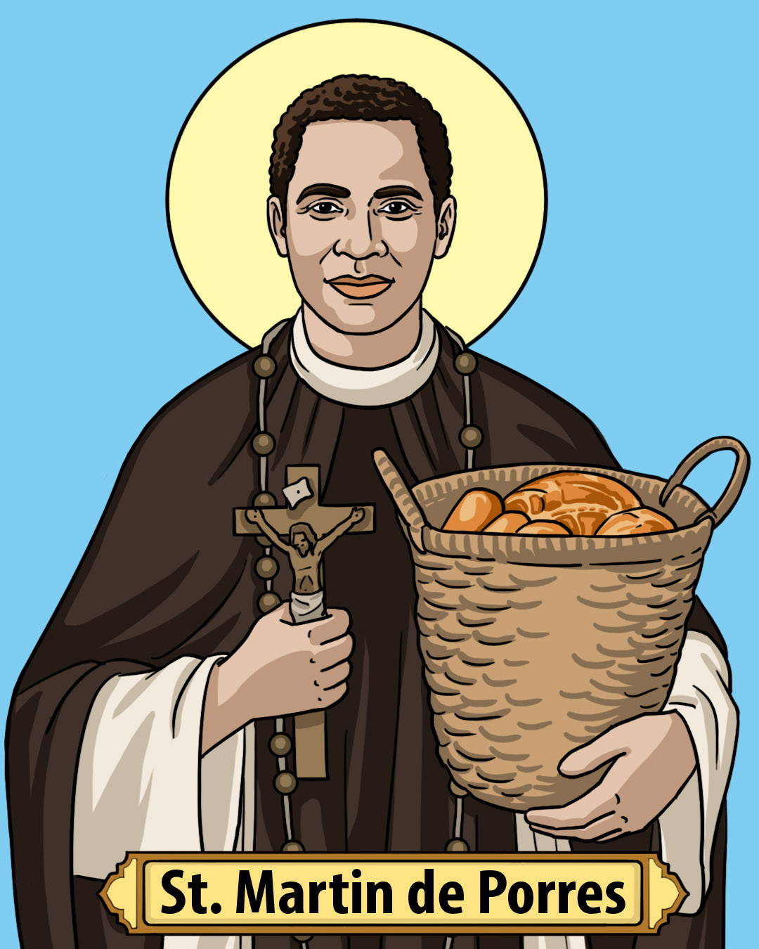 Saint Martin de Porres, Feast Day November 3 - CatholicBrain.com