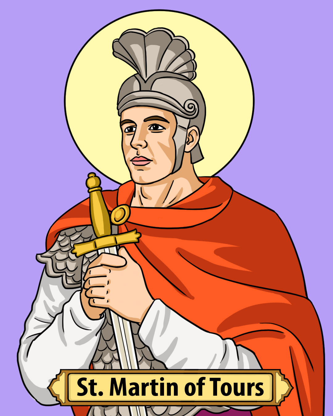 Saint Martin of Tours, Feast Day November 11 - CatholicBrain.com