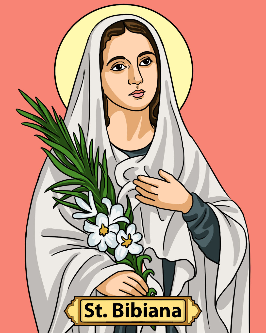 Saint Bibiana, Feast Day December 2 - CatholicBrain.com