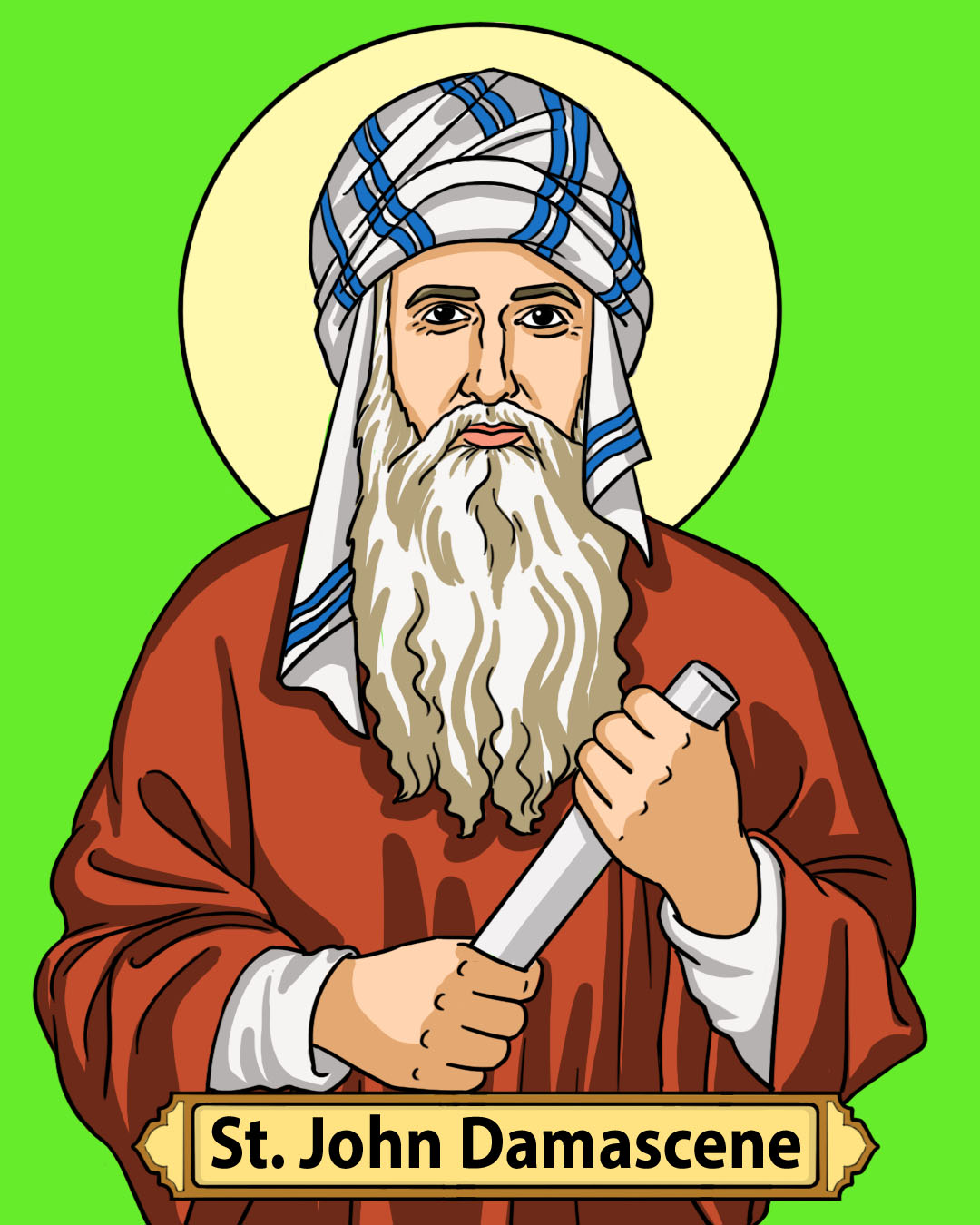 Saint John Damascene, Feast Day December 4 - CatholicBrain.com