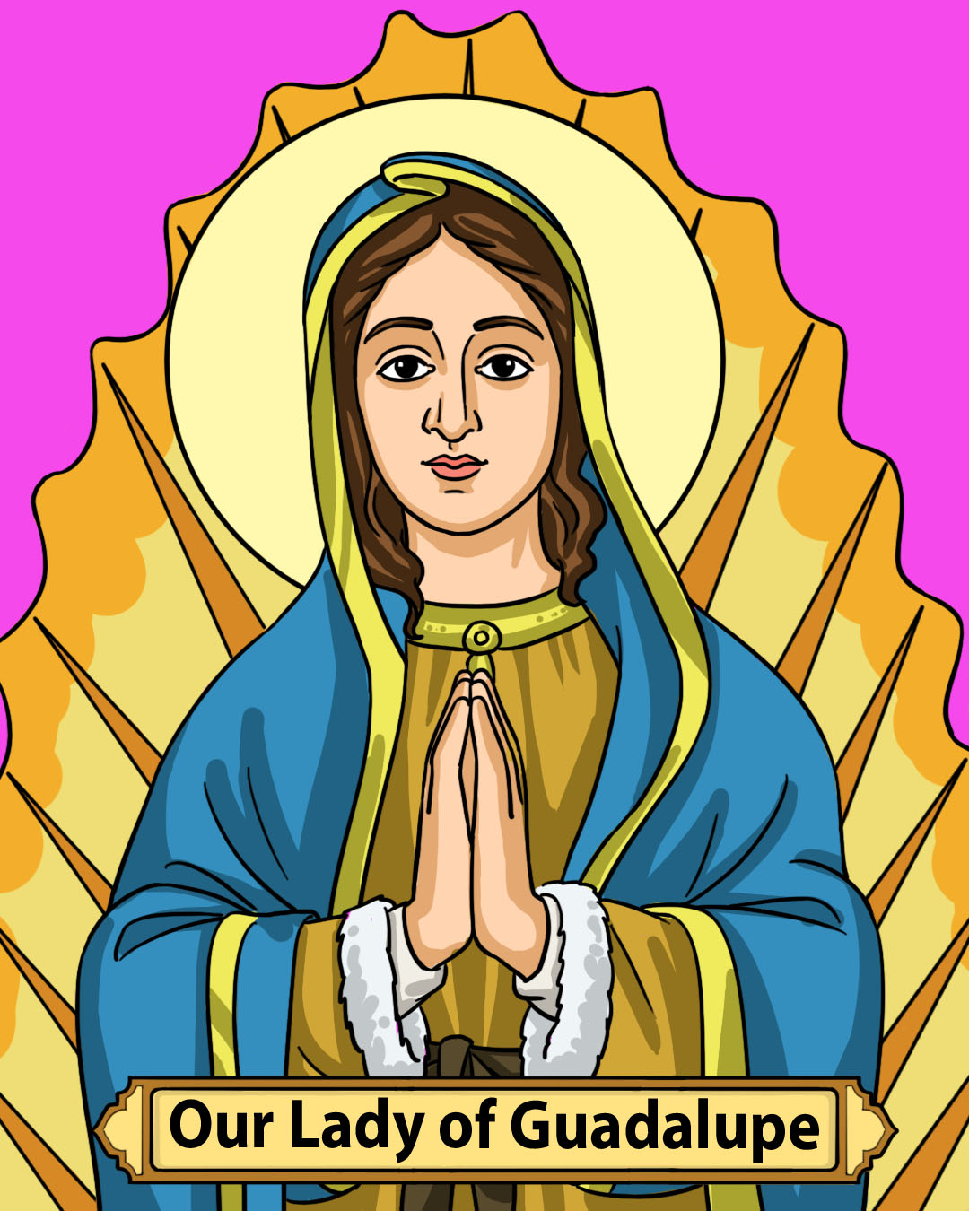 Our Lady of Guadalupe, Feast Day December 12 - CatholicBrain.com